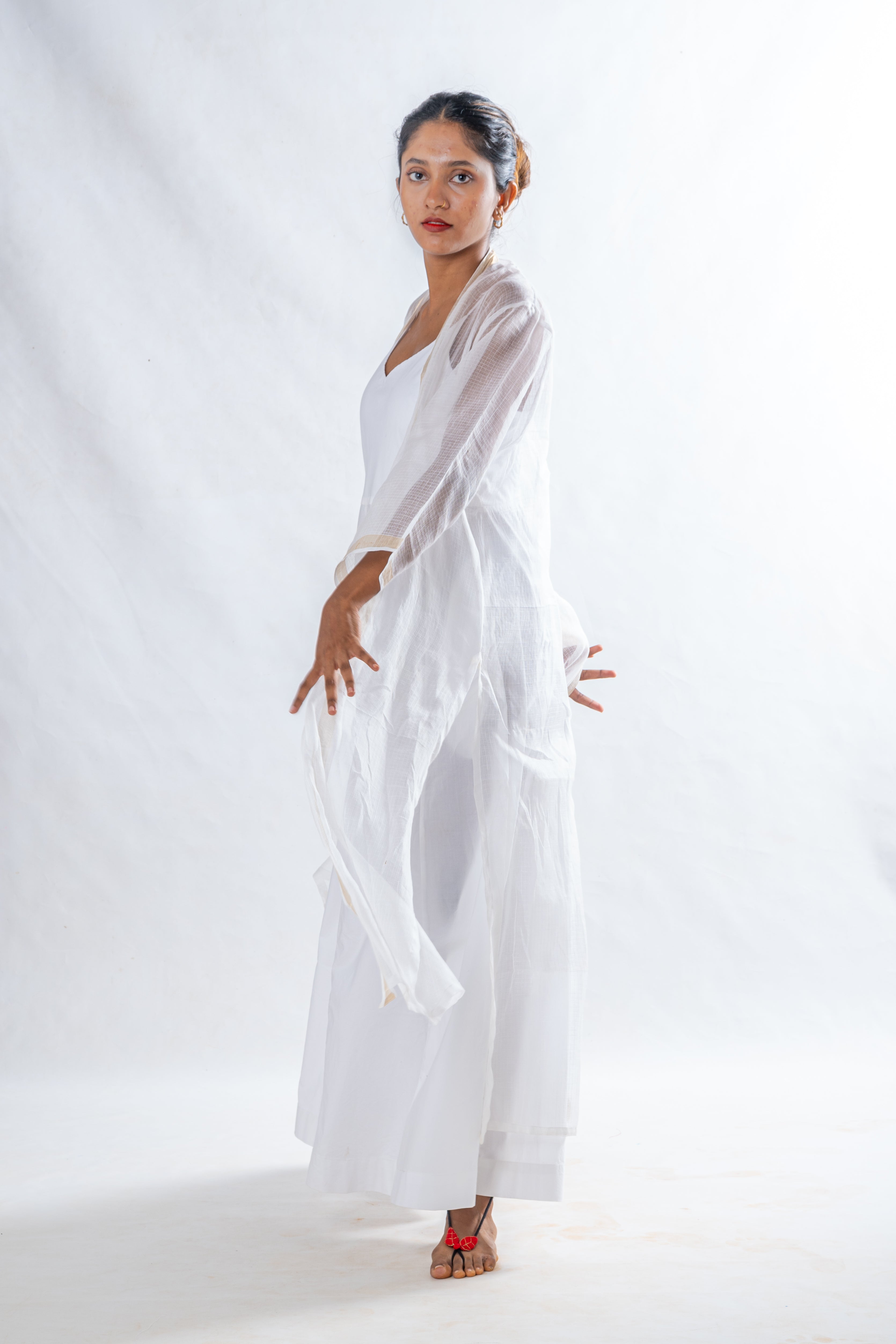 White Organic Cotton Wide Leg Jumpsuit – Upasana Design Studio