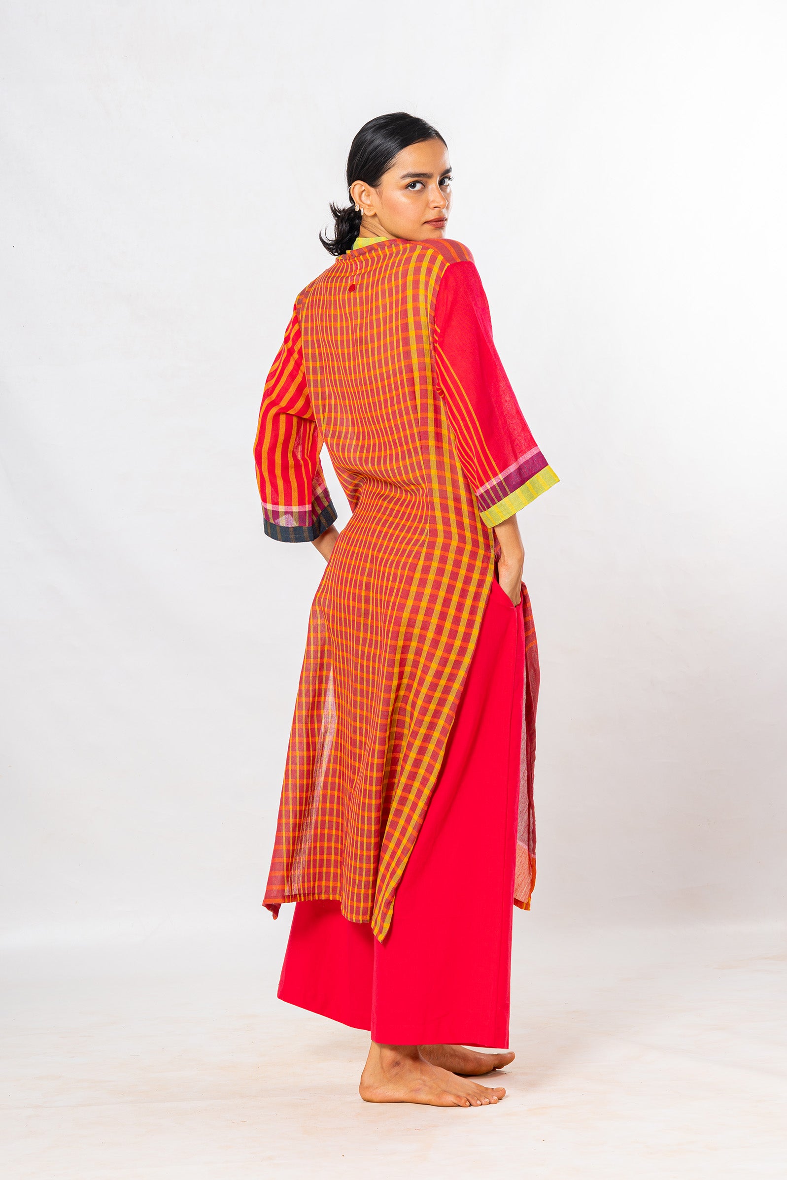 Set of 4- Moh Pink Cotton Pant Set – Upasana Design Studio